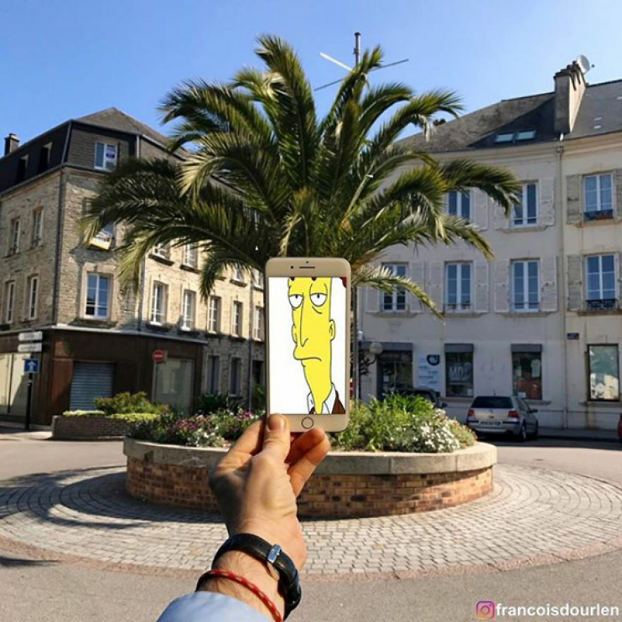 The Simpsons Karakterlerini Sıradan Görsellere Monte Eden Sanatçıdan 17 ...