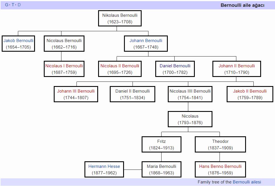 Üç Kuşak Boyunca Matematik Hanedanlığı Kuran Bernoulli Ailesi ...