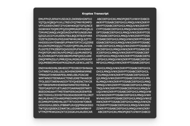 Kryptos: 1990 Yılından Bu Yana Gizemi Çözülemeyen CIA Heykeli