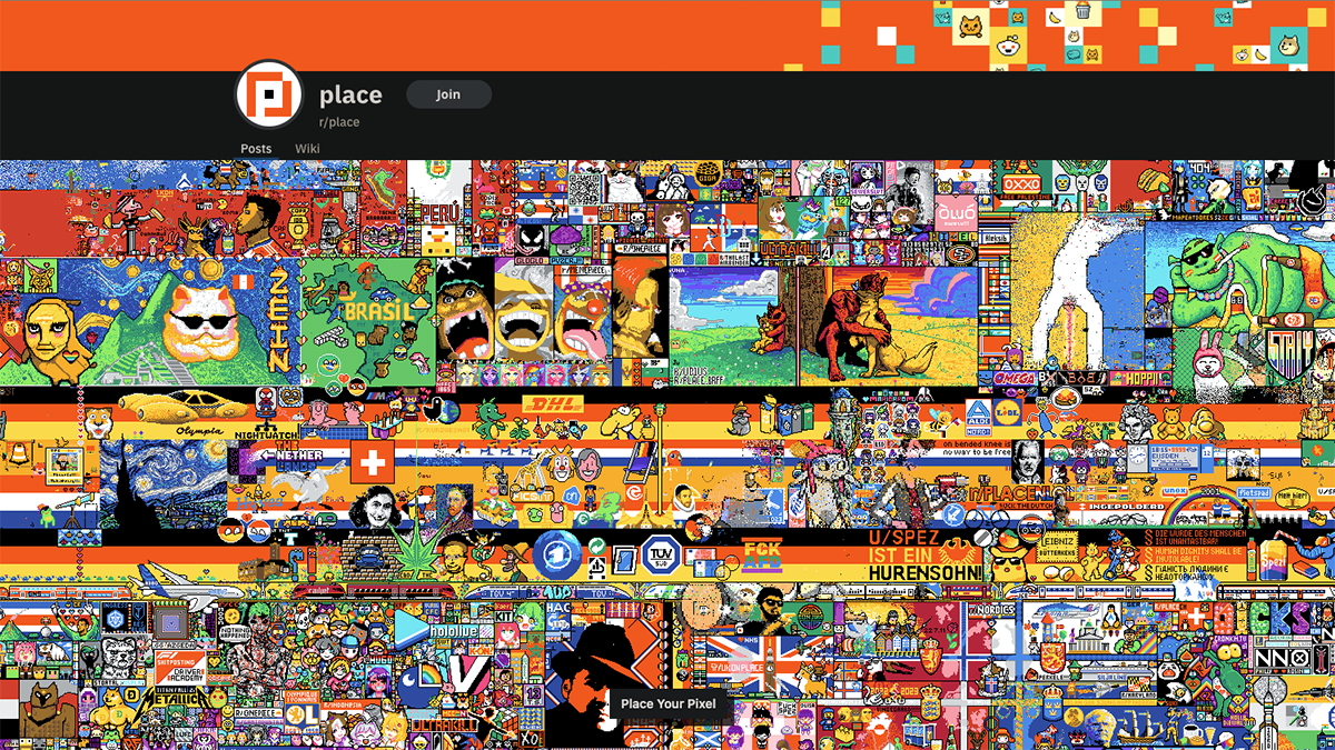Reddit R/Place Etkinliği Hakkında Bilmeniz Gerekenler